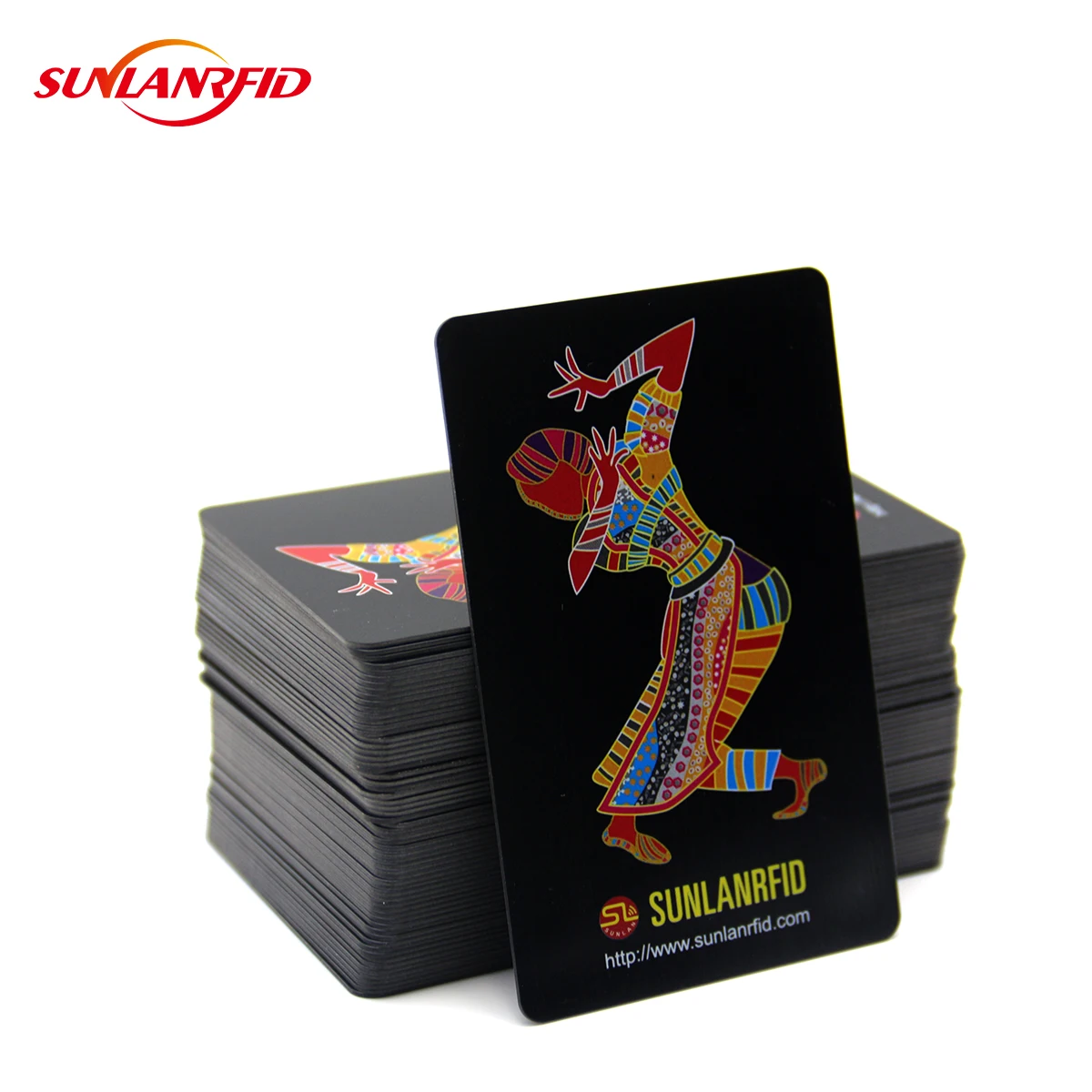 Custom RFID Blank Matte NFC Black PVC Card - Access Control