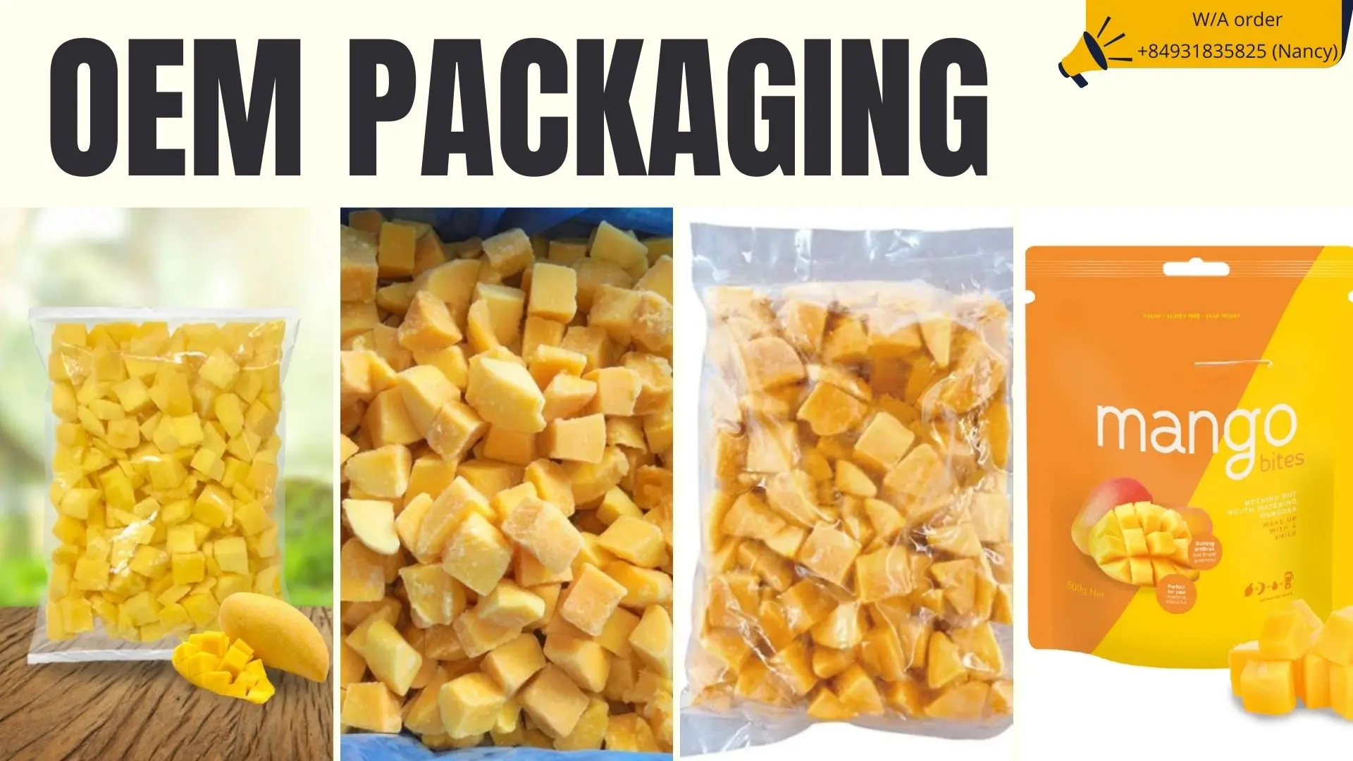Wholesaler Frozen Mango Chunks - Natural Sweet Vietnamese Mango for ...