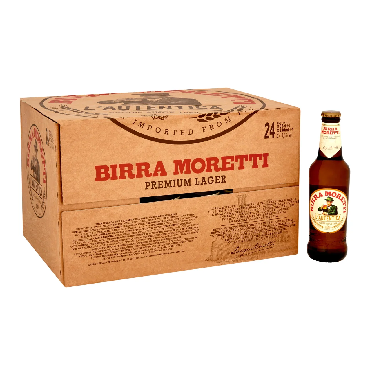 Wholesale Price Supplier Birra Moretti Original Beer 12 X 660ml - Buy ...