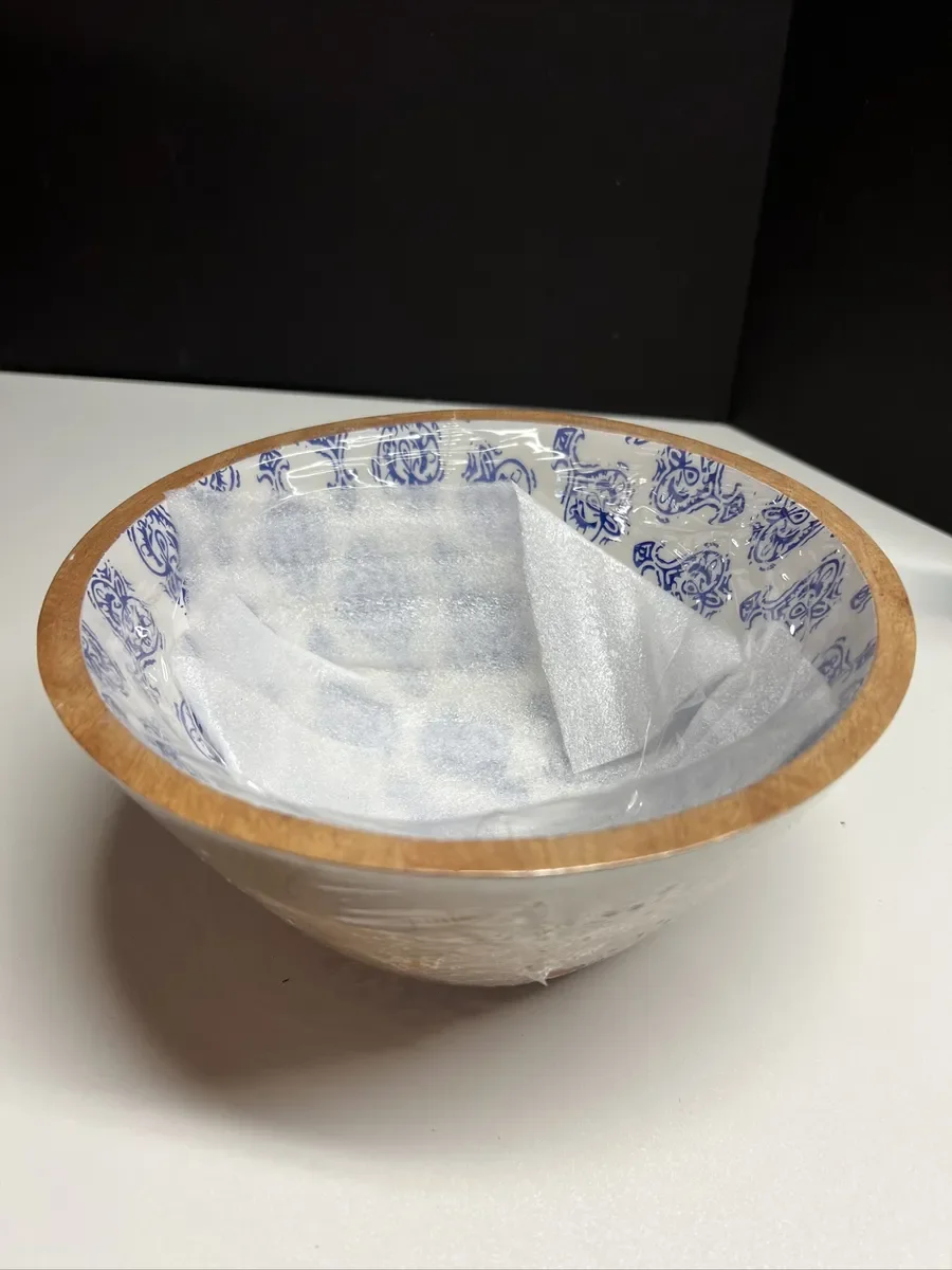 Handmade Enamel Coated Wood Bowls - Stylish & Sustainable