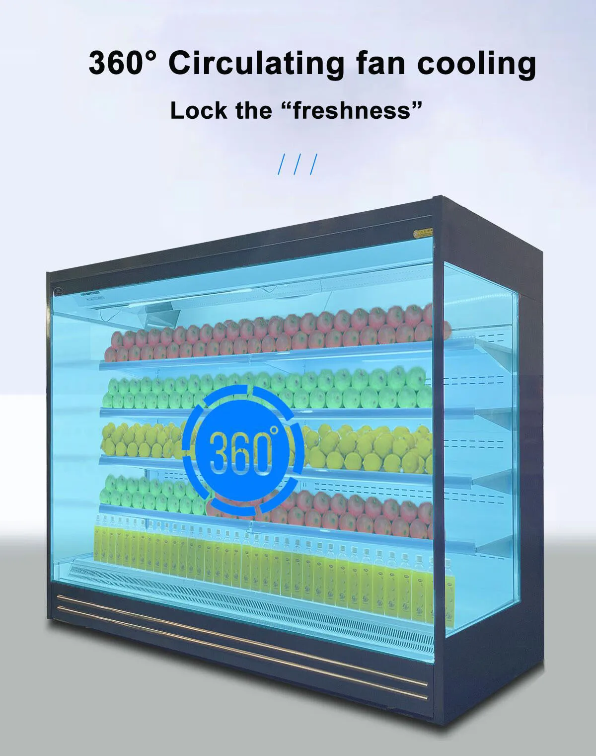 Open Display Chiller - Efficient Cooling for Fruits & Veggies