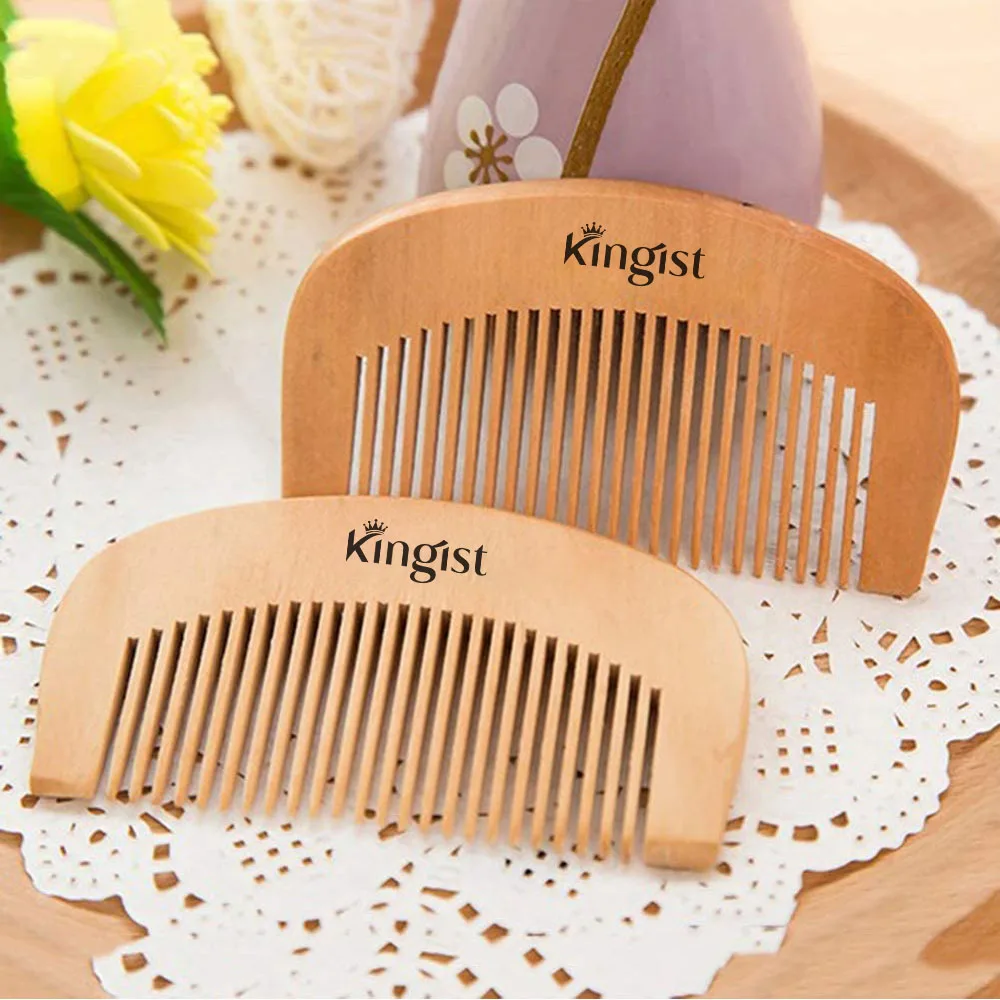 Custom Mens Beard Pocket Comb Beard Grooming Kit Wood Wide & Fine Tooth ...