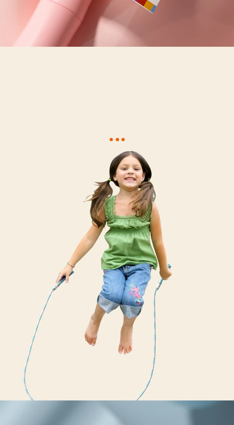 Adjustable PVC Beaded Jump Rope for Kids Aerobic Exercise Speed Speed ...