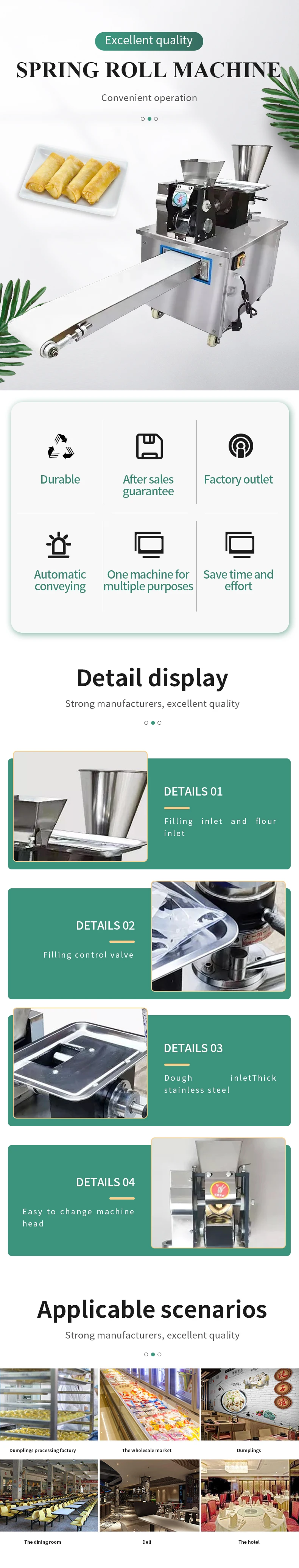 Fully Automatic Spring Roll Machine High Productivity Spring Rolls ...