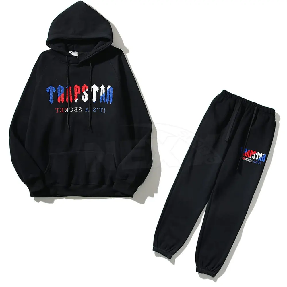 Custom Design Solid Color Embroidery Tracksuit Wholesale Premium ...