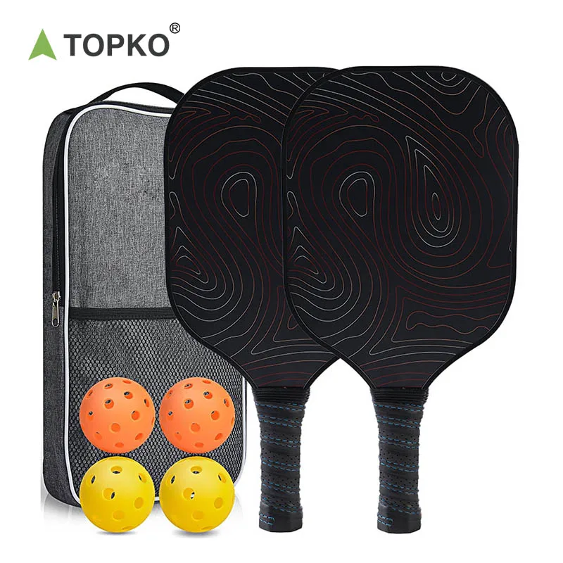 TOPKO High Quality Carbon Fiber Pickleball Paddle Tennis Sports Ball ...