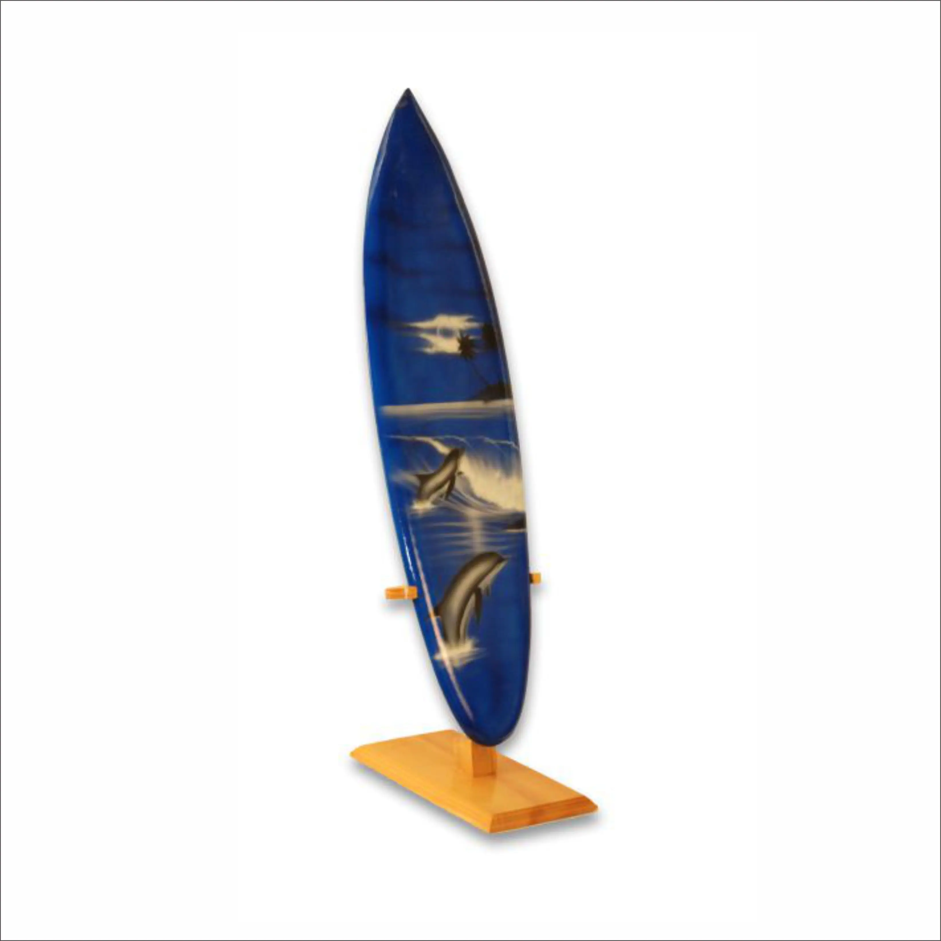 Wooden Surfboard Miniature - Durable Decoration Gift