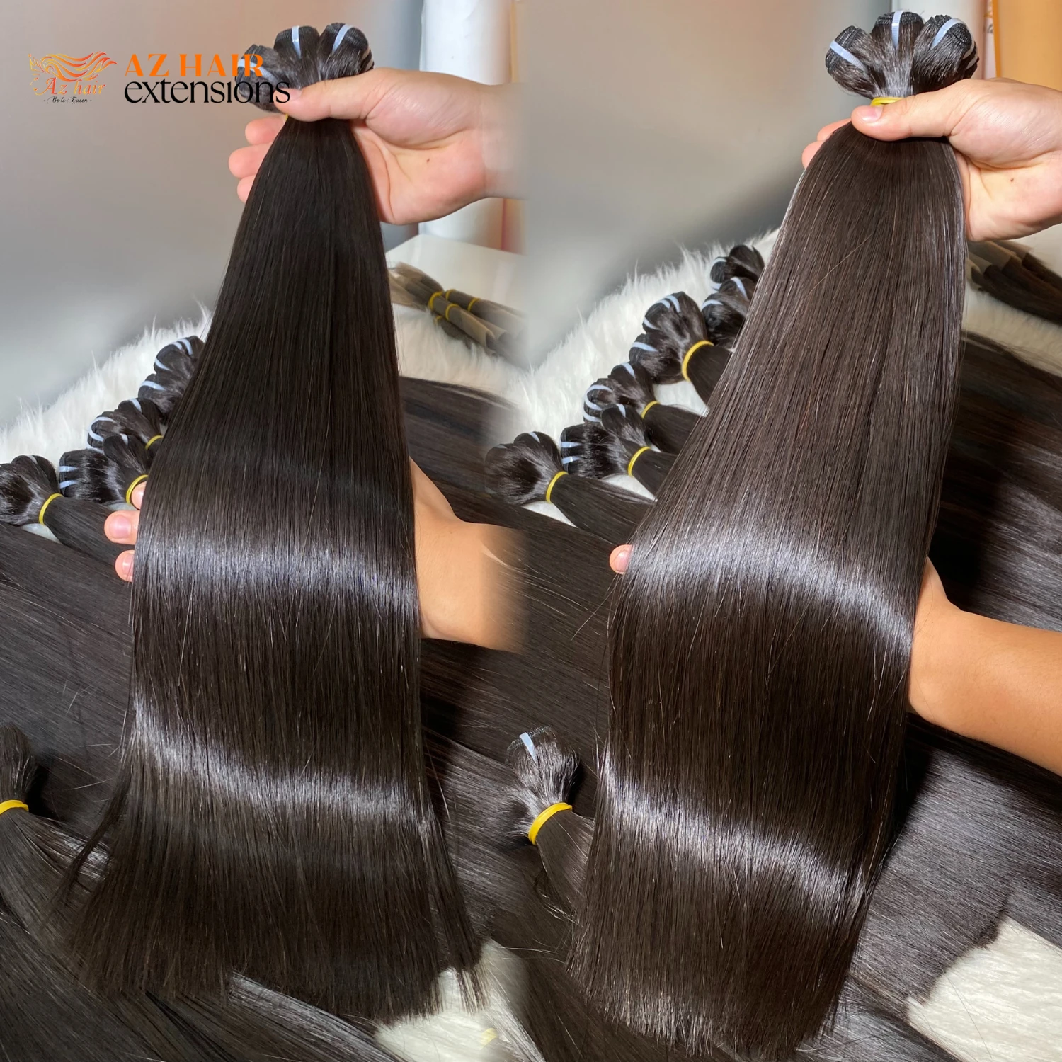 Raw Vietnamese 100% Human Hair Raw Bundles Grade 12a Best Quality One ...