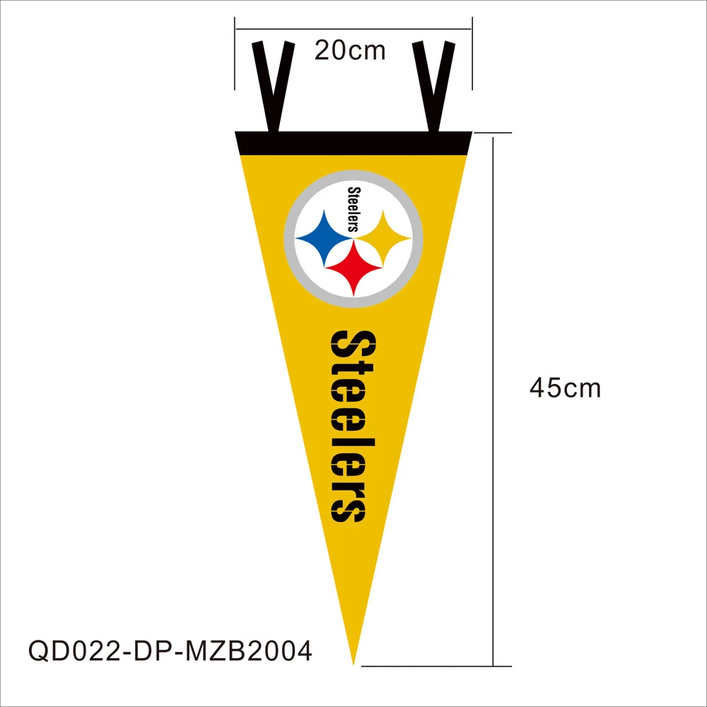 Promotion Advertising Sports Custom Felt Triangle Flag Pennant Banner ...