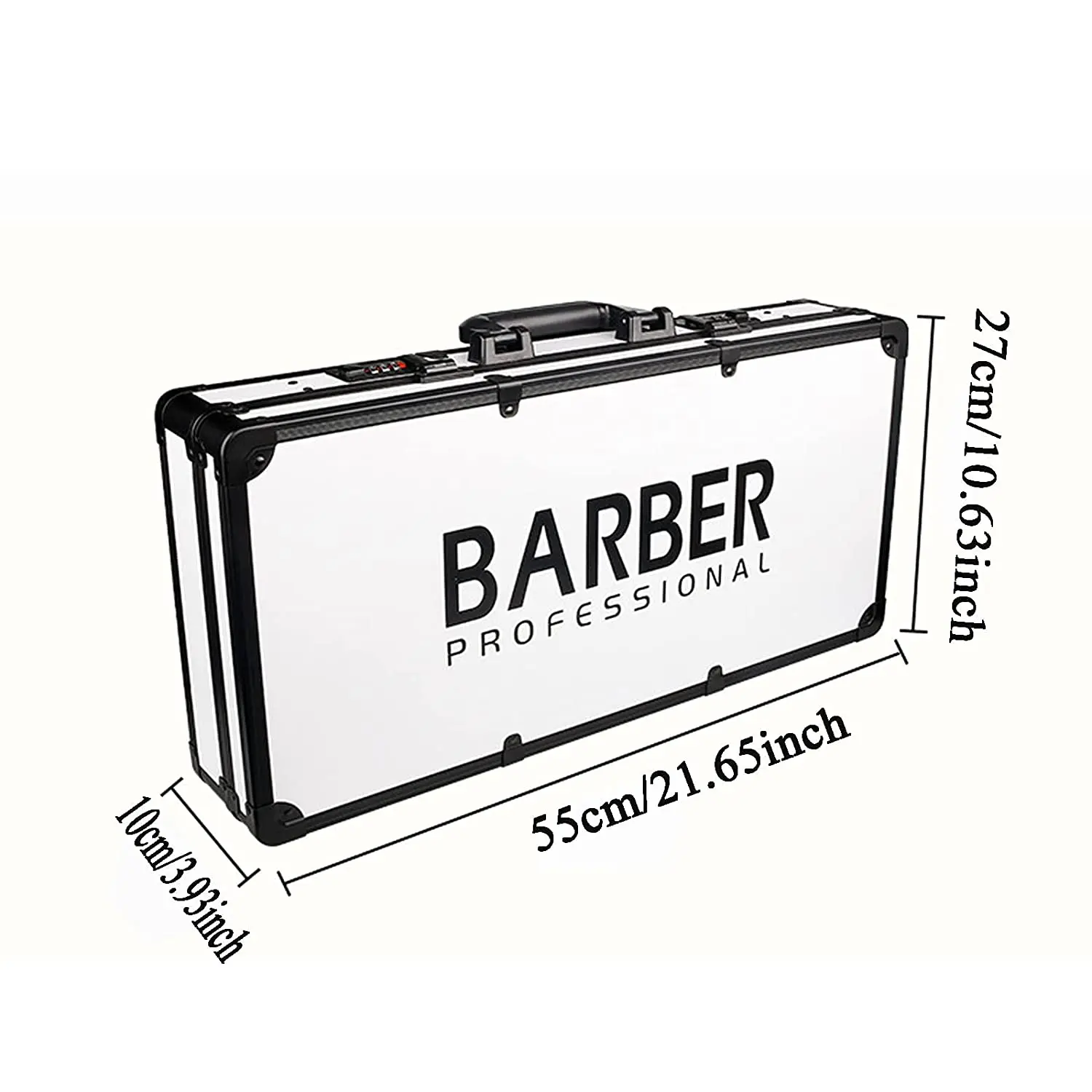 DreamCase Full Mobile Black And Gold Barber Carrying Pro Gold Aluminum ...