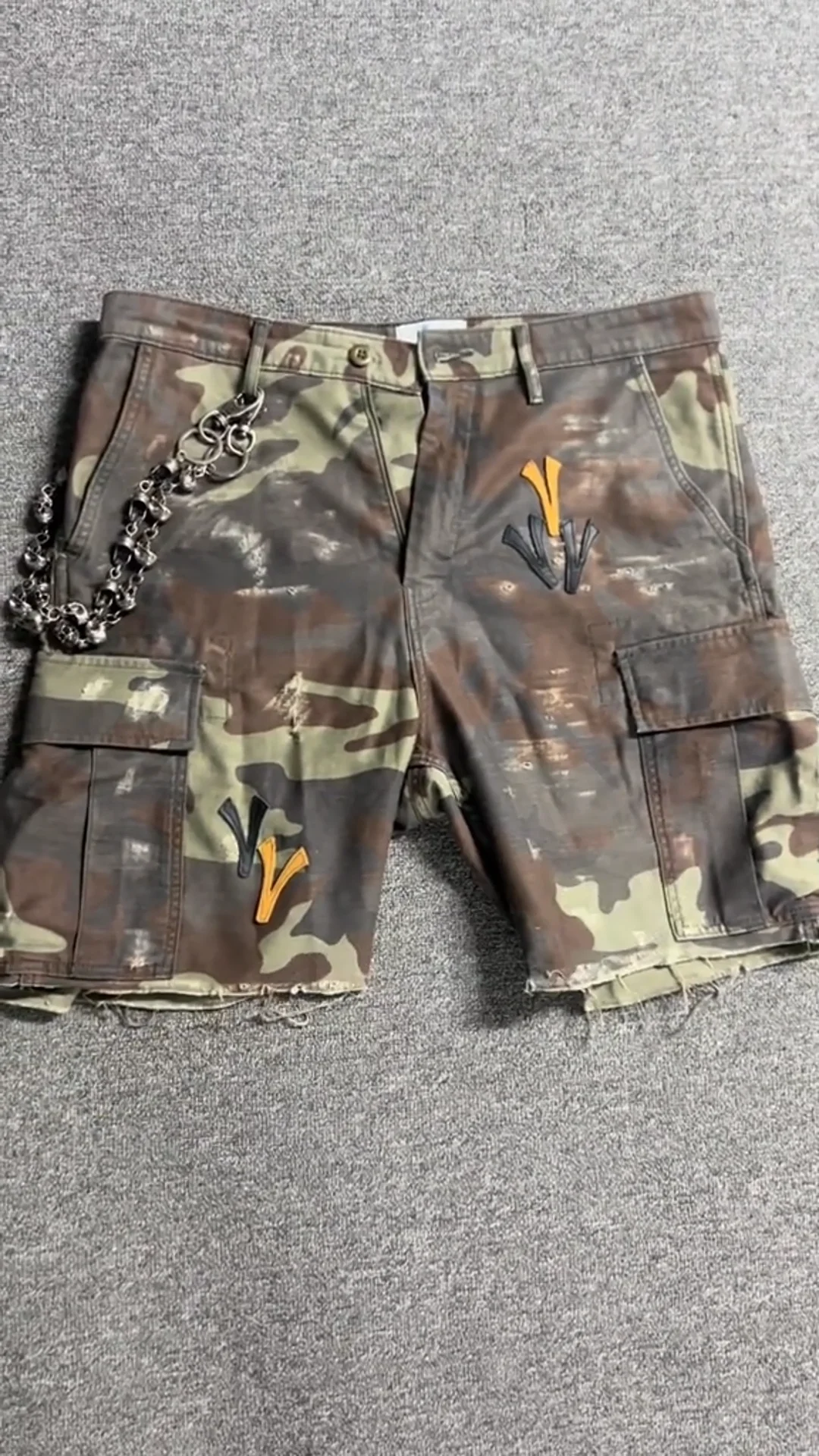 Custom Luxury Sun Faded Cargo Shorts 5 Inch Inseam Manufacturer ...