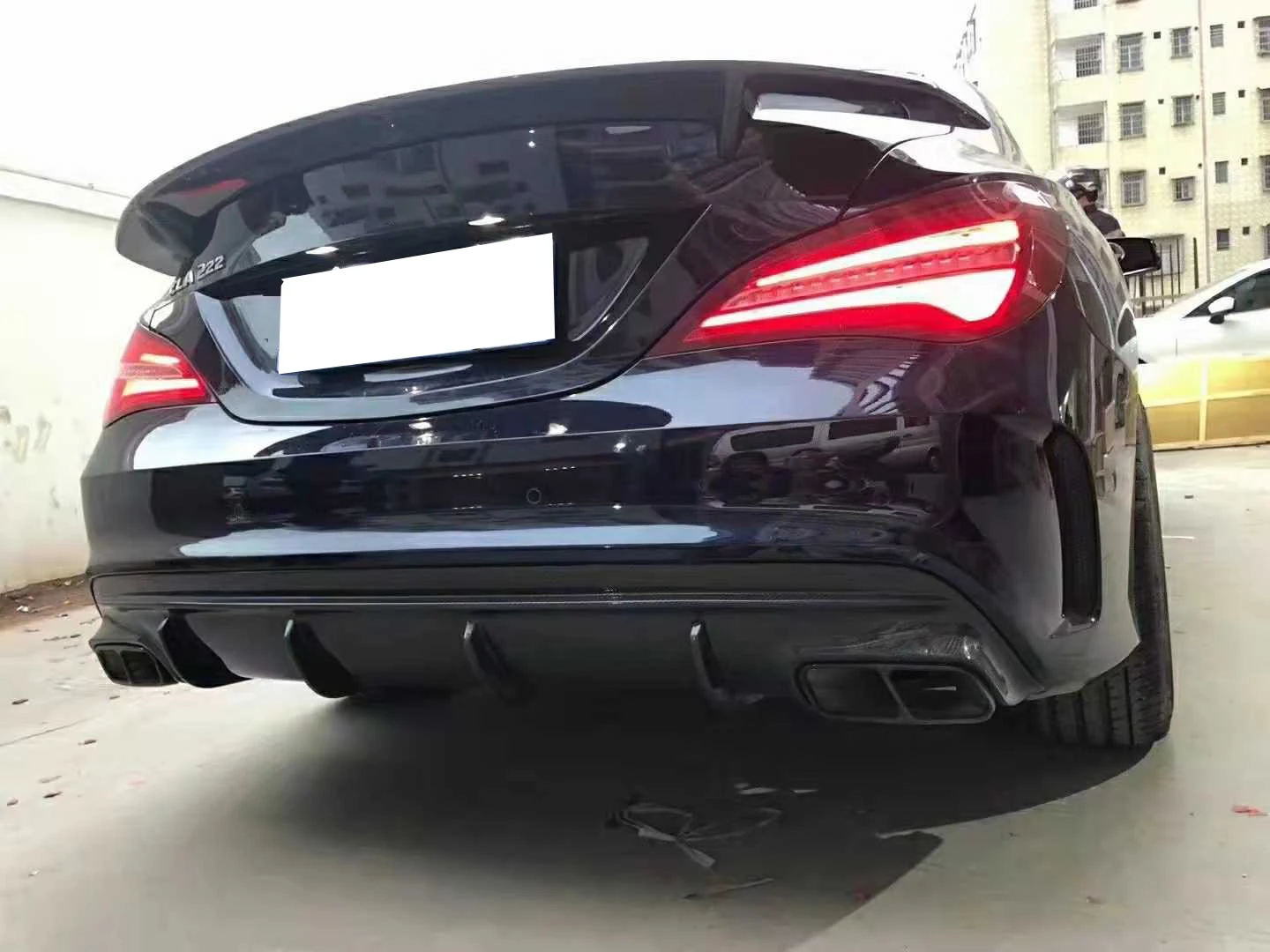 Carbon Fiber Rear Diffuser for Mercedes Benz W117 CLA 45 AMG