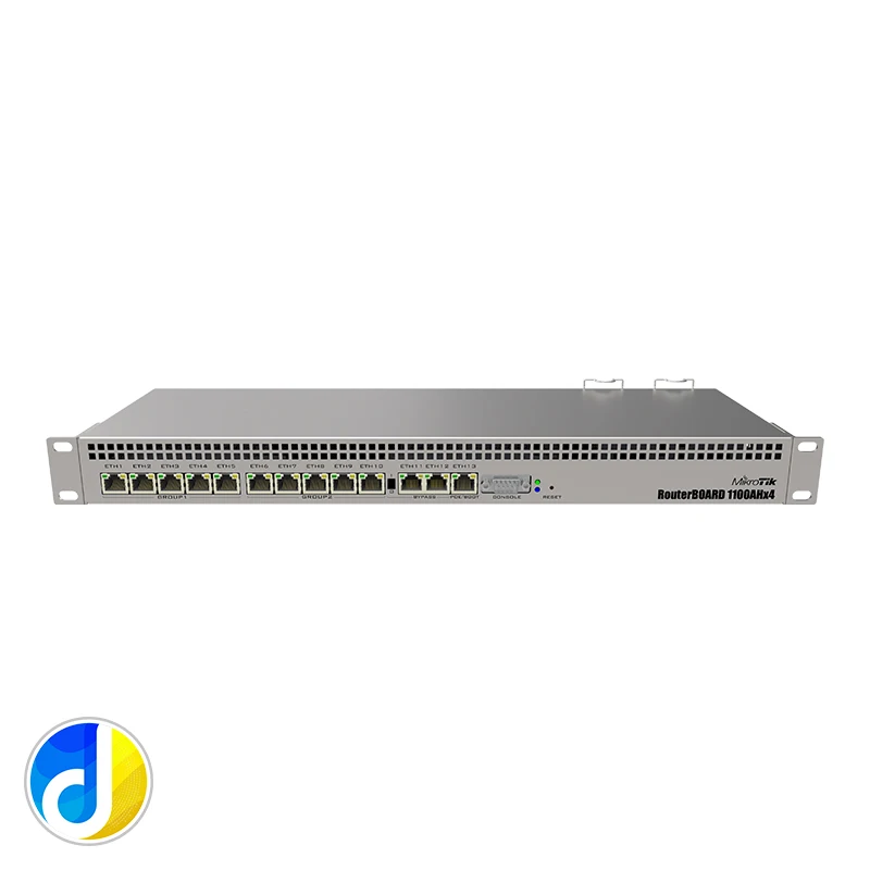 Mikrotik Router Rb1100x4 Powerful 1u Rackmount Router 13x Gigabit ...