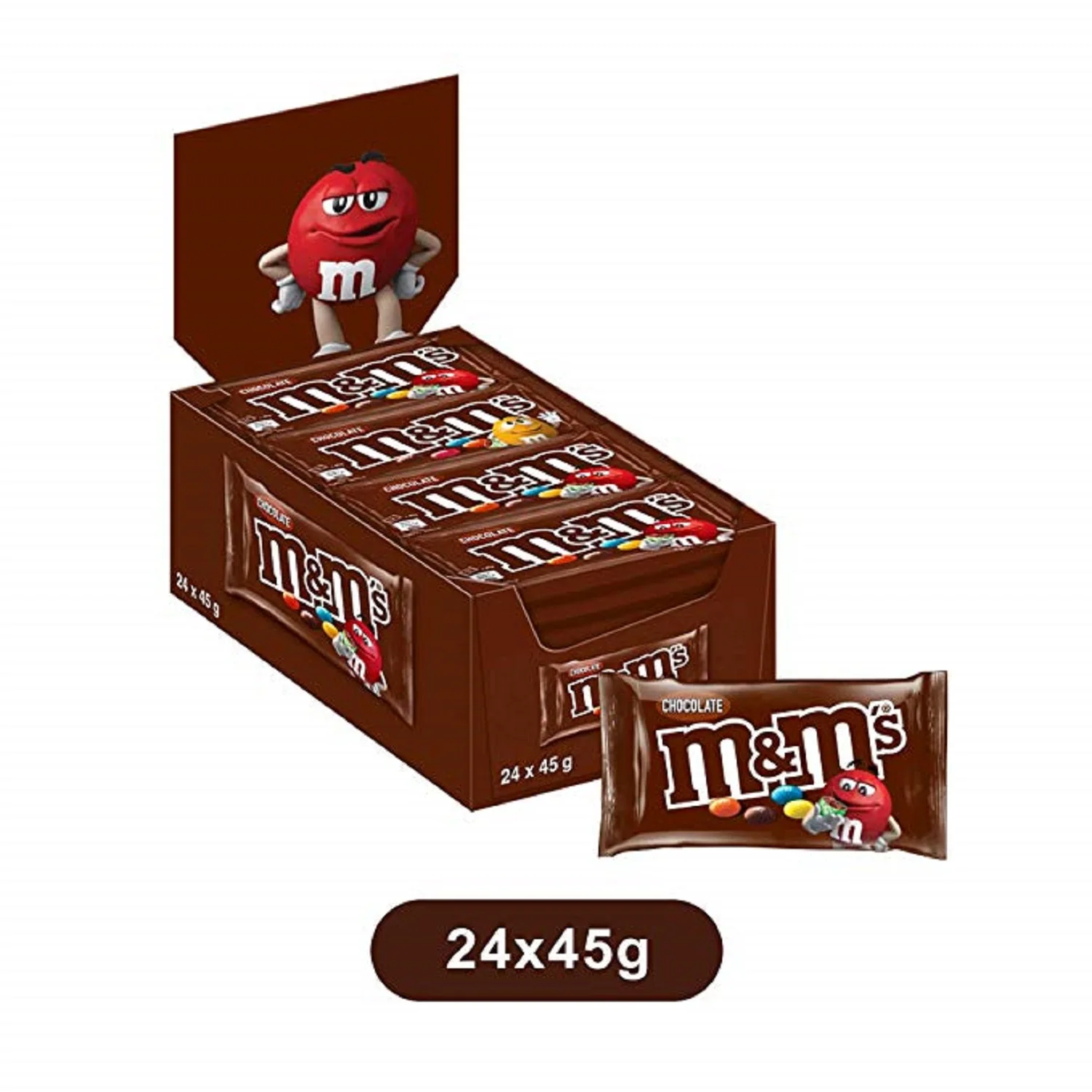 M&Ms Choco Candies Milk Chocolate Beans 30.6g Chocolat m m for Kids ...