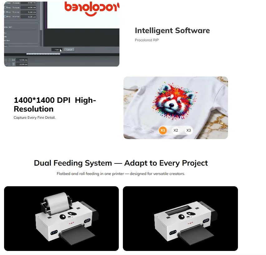 Procolored Panda A3 DTF Printer - Fast & Efficient T-Shirt Printing