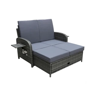 High Quality Cheap Price Pe Rattan Wicker Garden Furniture Relax Bench ...