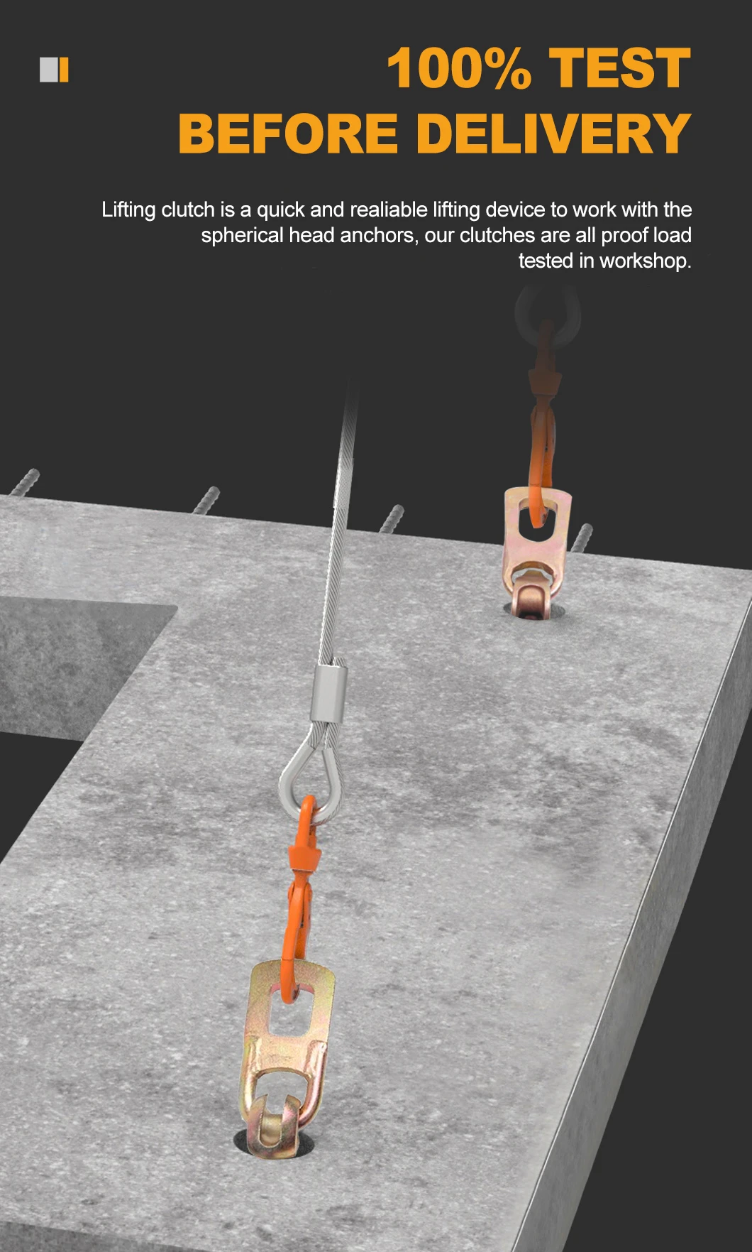 Construction Materials Precast Concrete Lifting System Hot Galvanized ...