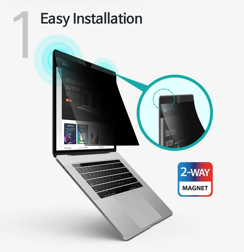 Bulk Magnetic Privacy Filter Anti-spy Peeping Screen Anti Blue Light ...