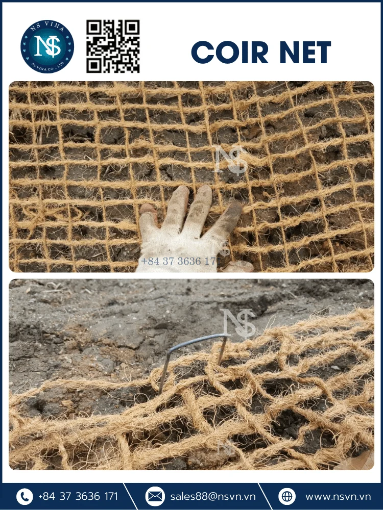 Coir Net From Coir Fiber Coir Rope Made From Custom Size Thickness Eco ...
