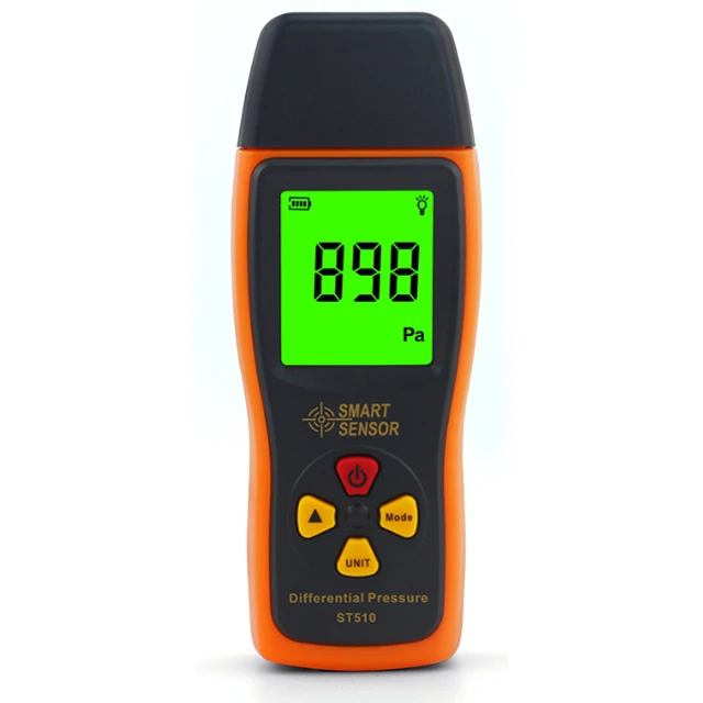 Smart Sensor ST510 Differential Pressure Meter Manometer Digital Air ...
