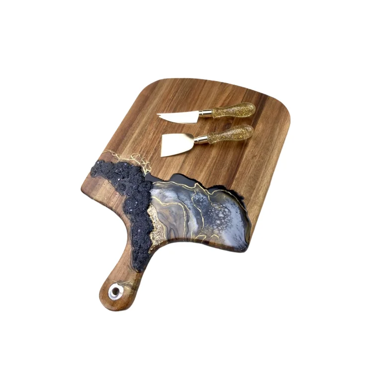 Modern Design Mango Wood And Marble Octagonal Handcrafted Marble Wood ...