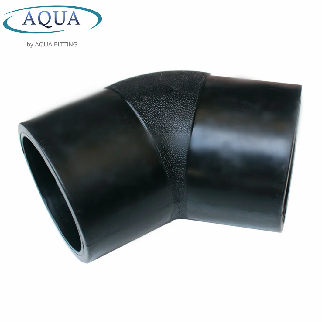 HDPE 45 Degree Elbow Pipe Fitting, Equal Bend, for Industrial Use ...