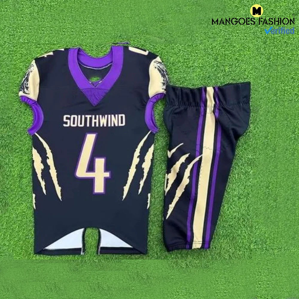 Customizable Heavy Duty 12 Panel American Football Uniform - OEM ...