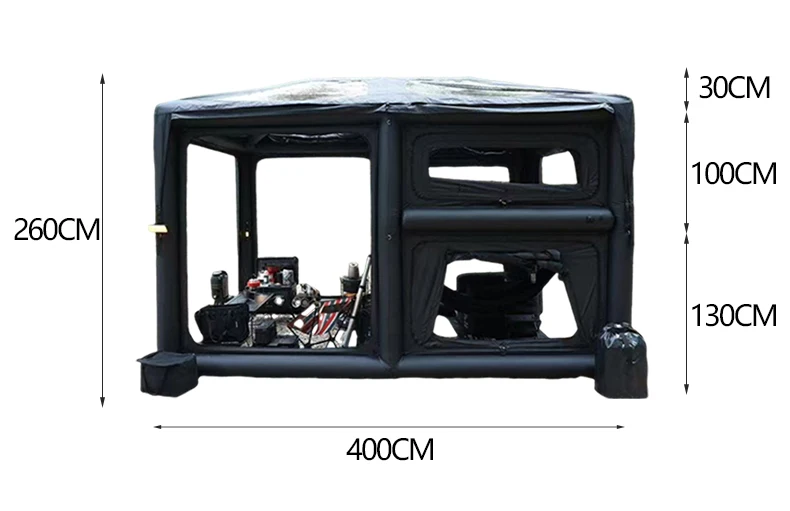 11㎡ Camping Tent Airbeam Inflatable Tent Frame Structure Windproof Blow ...