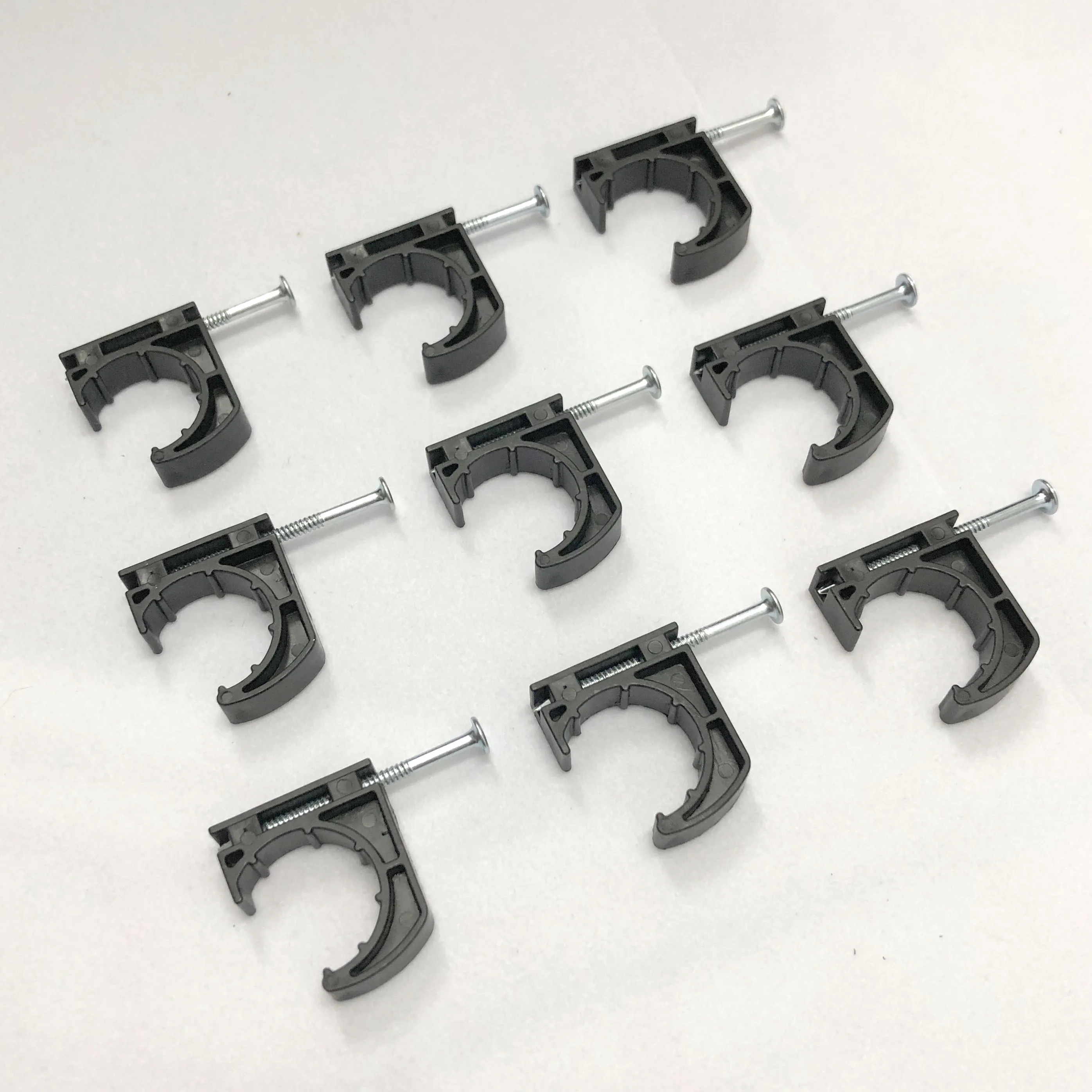 Black Plastic Pipe Half Clamp-1/2" - Buy Plastic Clamp Cable Clamp Tube ...