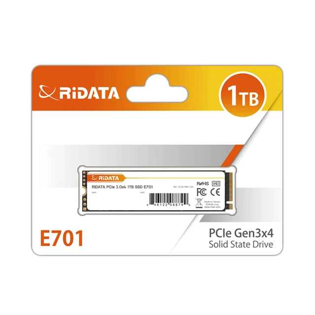 SSD RIDATA E701 NVMe PCIe Gen3 2280 Internal Solid State Drive 3D NAND Read/Write up To1800 ...
