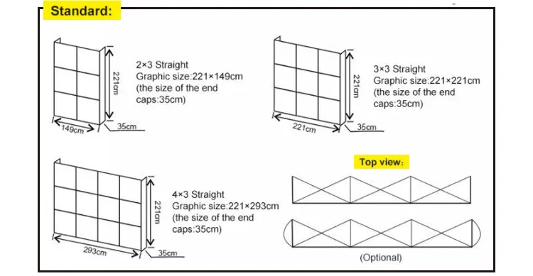 Folding Backdrop Exhibition Booth Promotional Display Event