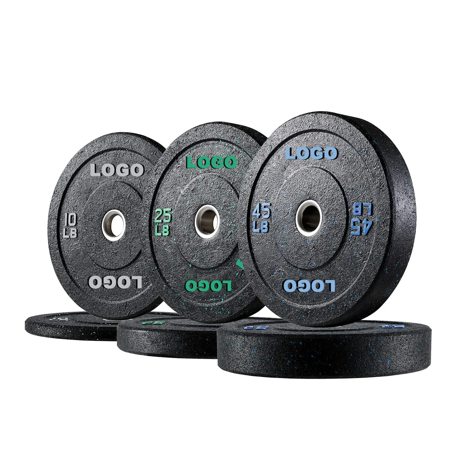 Ventilated Anti-Sweat Rubber Weight Plates Sets Competition Plate Type ...