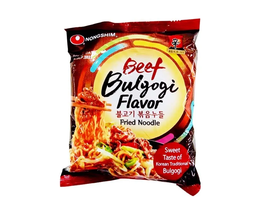 Nongshim Beef Bulgogi Fried Noodle 105g Korean Ramen Instant Noodles ...