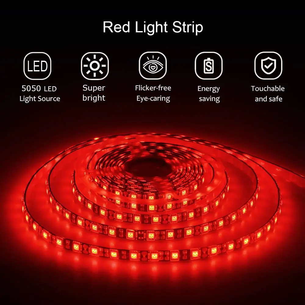 Trendy Home Aesthetic Visionary Oclhr00-b120 Red Led Strip Light ...