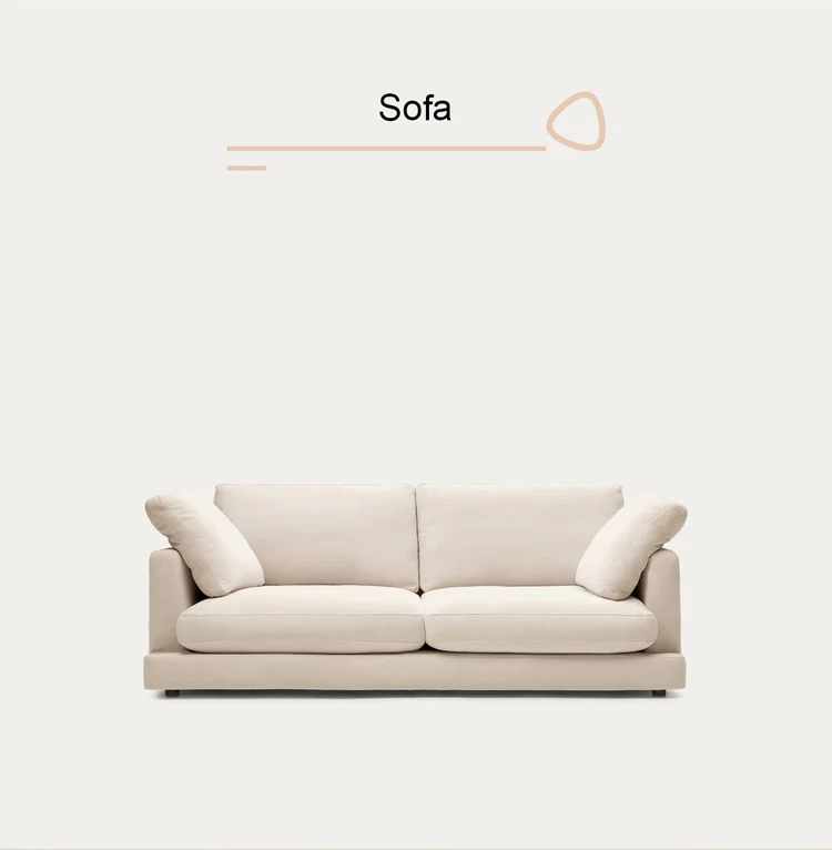 Modern Simplicity Furniture - Luxury 2 Seater Sofa Set