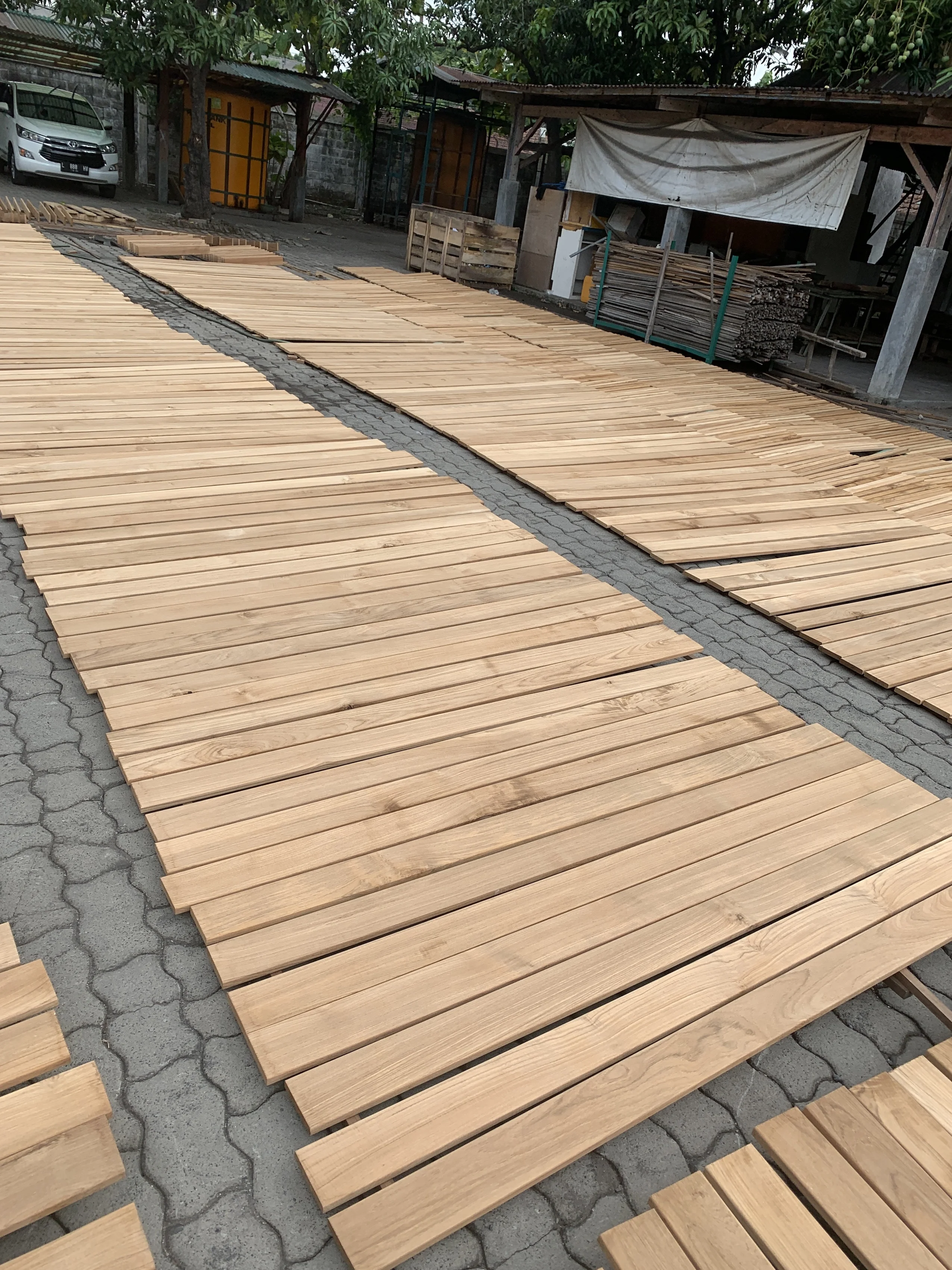 Solid Teak Hardwood Flooring Decking T&g,E4e 18mm X 90/120mm X 400 ...