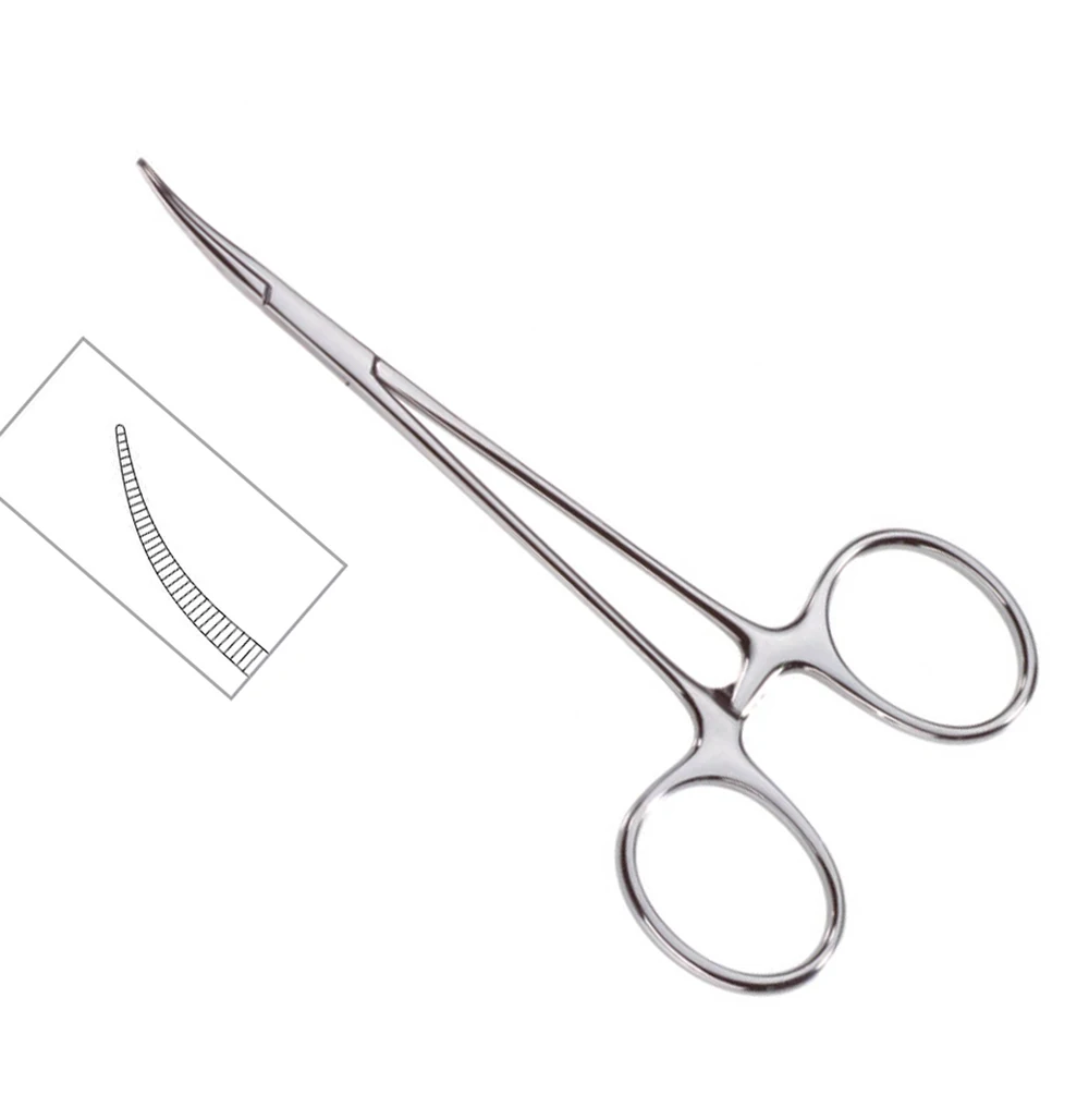 Surgical Kelly Locking Clamp Forceps 5.5" Curved Jaws Stainless Steel ...