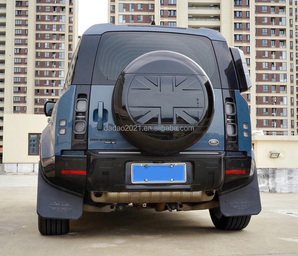New Design Gloss Black Spare Wheel Cover for Defender 2020 + Plastic ...
