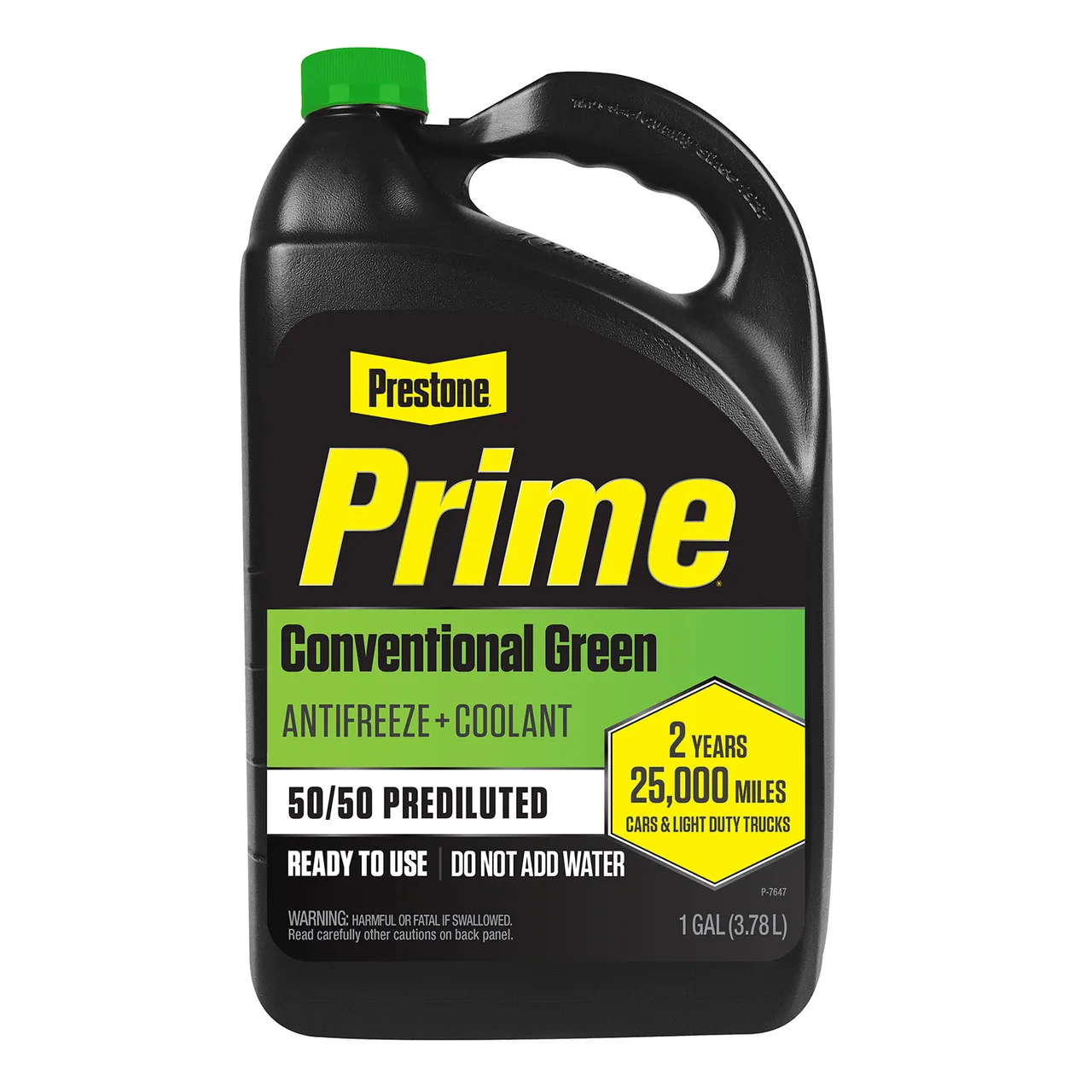 Prestone Prime Conventional Green Antifreeze Coolant 50/50 Prediluted ...
