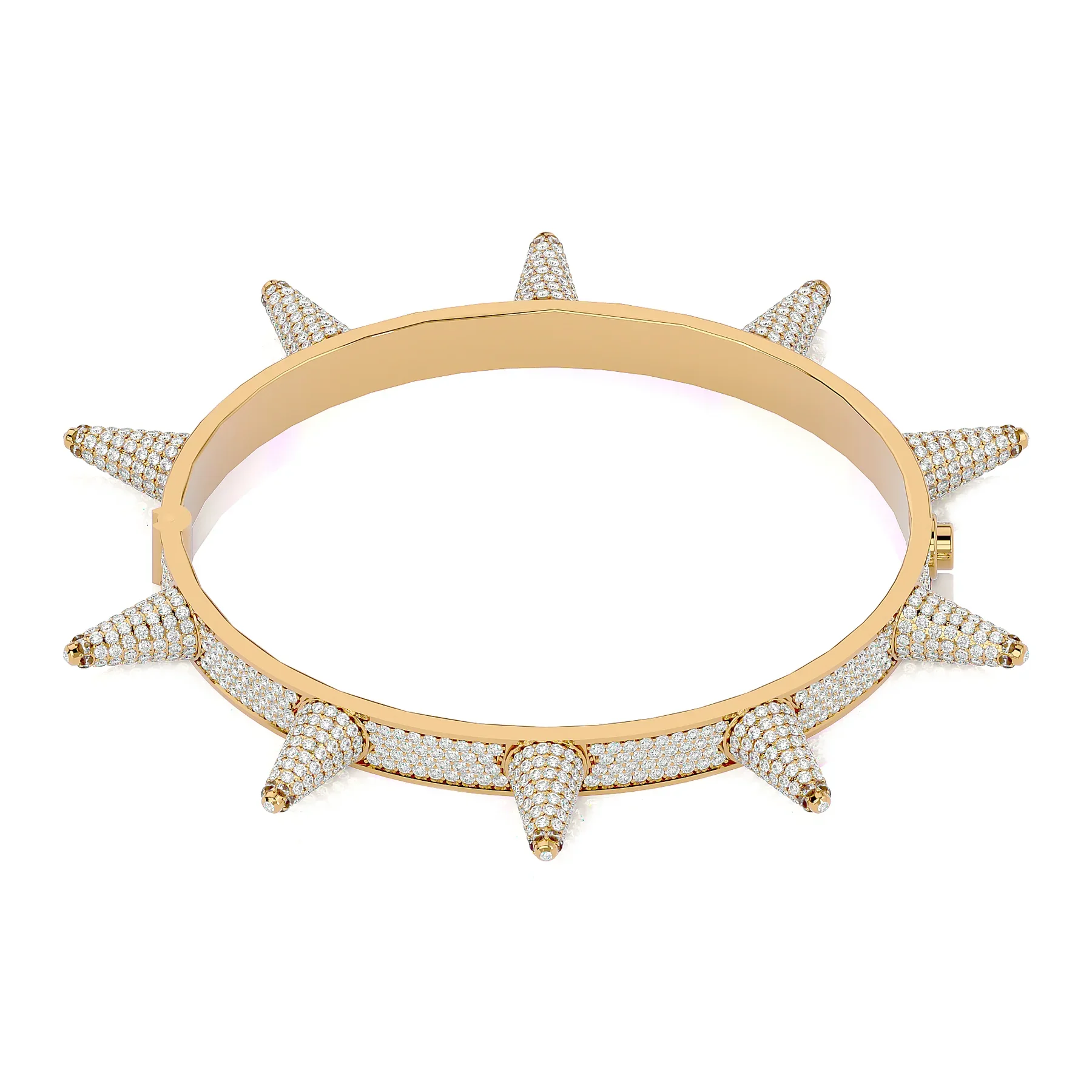 Spike Bangle Men's and Women Bracelet - Designer Punk