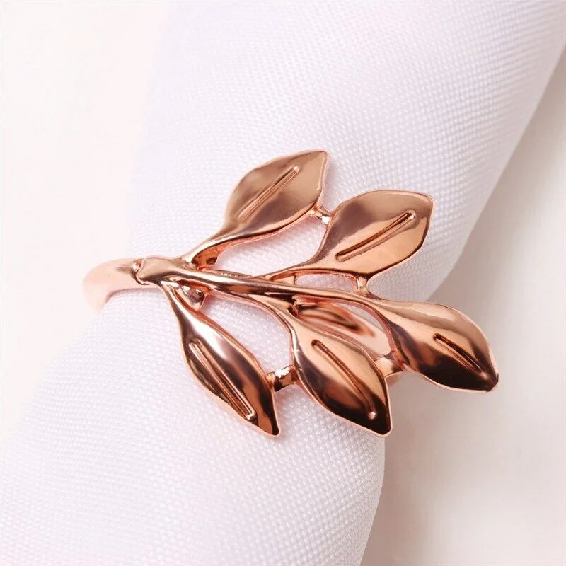 Curving Designing Fancy Design Copper Wire Napkin Ring Wedding Party ...