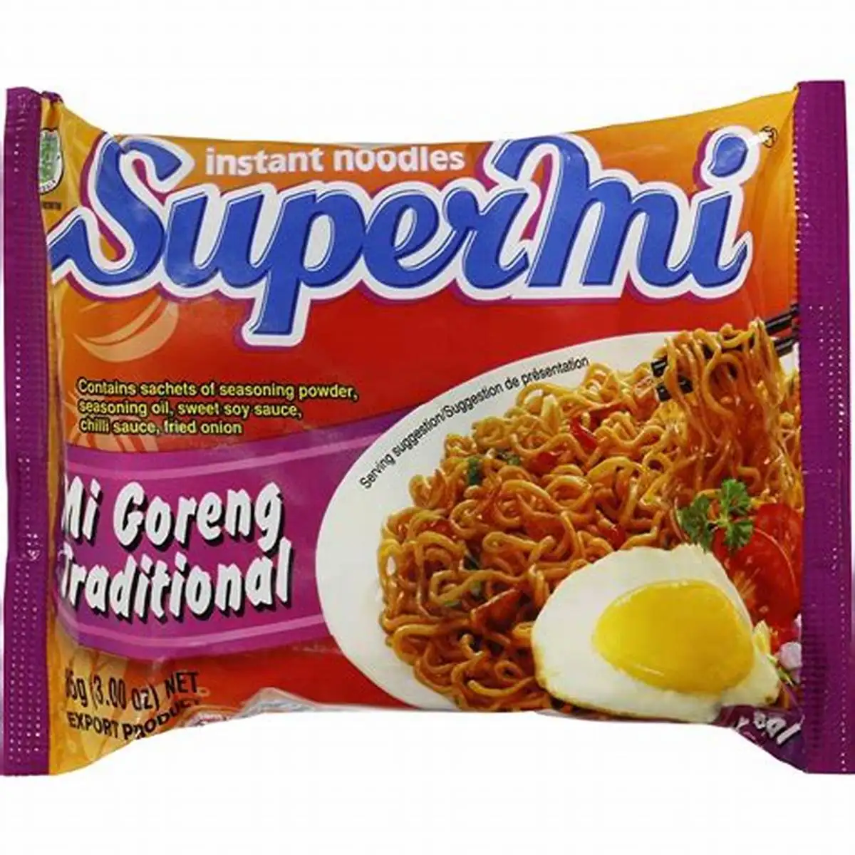 Traditional Taste Original Fried Supermie Noodle Instant Food With 40 ...