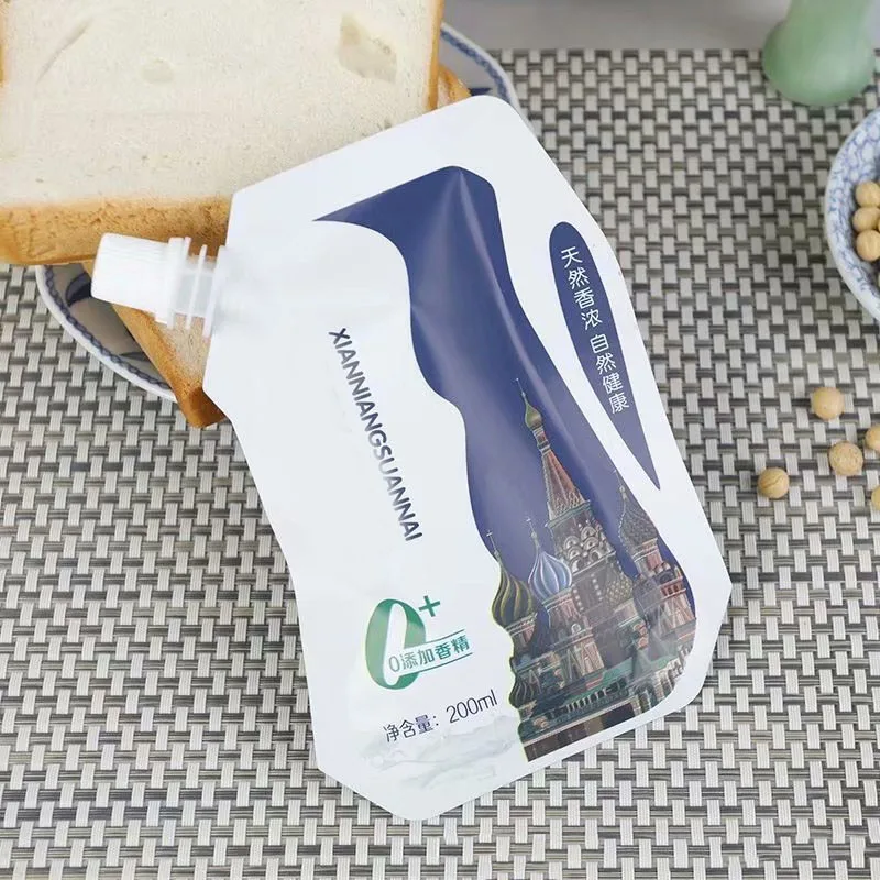 Yogurt Packaging Pouch Gasket Corner Aluminum Foil Retort Stand Up ...