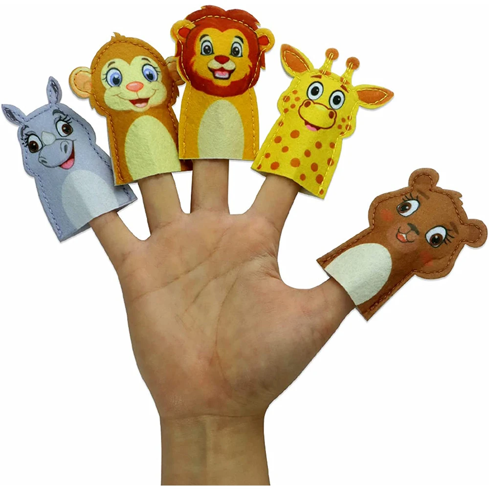 Kids Cosplay Performance Finger Puppets Toys Telling Story Hand Puppets ...