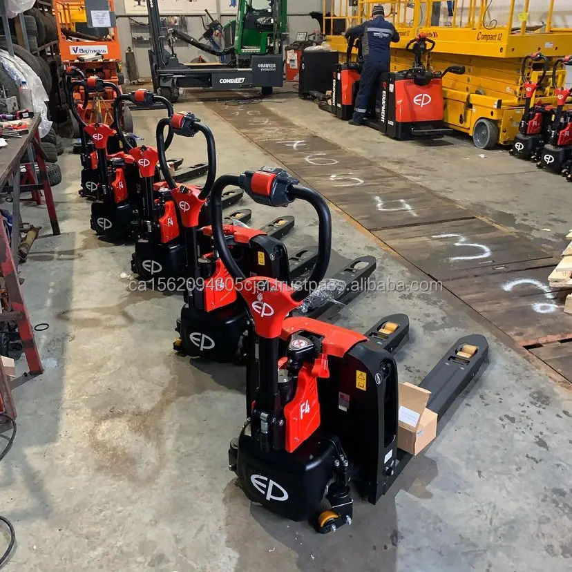 Wholesale Standing Full Electric Double Fork Pallet Stacker Truck ...