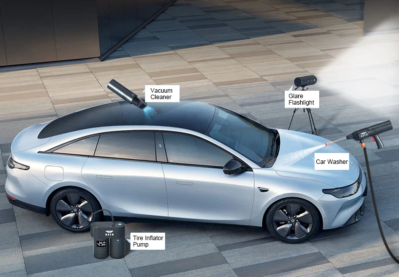 Cordless Car Wash Gun Automatic Car Washing Machine Portable Wireless ...