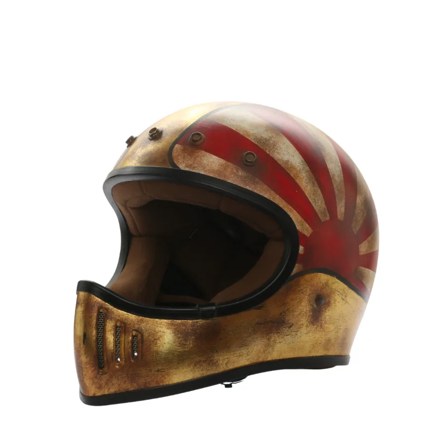 Full Face Custom Raw Vintage Helmet Competitive Price Motorcycle Arrow ...