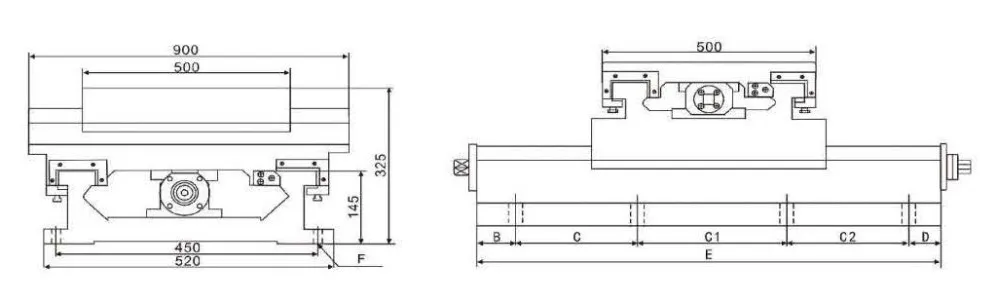 CNC Cross Rectangle Sliding Table - High Resistance CRS5040