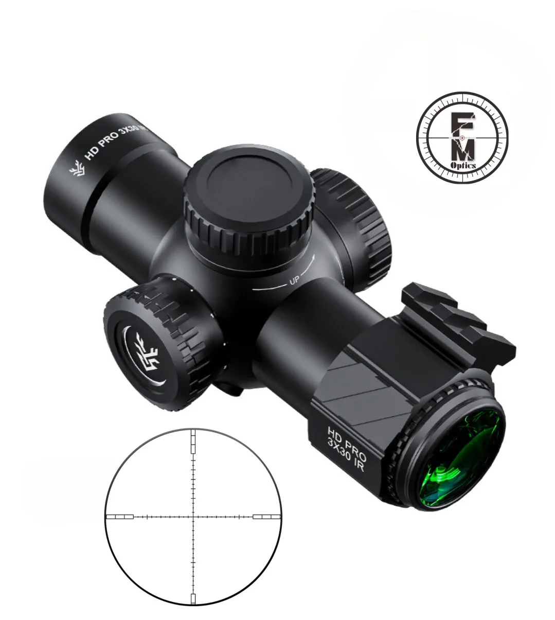 Outdoor Hunting Tactical Optical Scope HD PRO 3X30 Infrared Red Dot ...