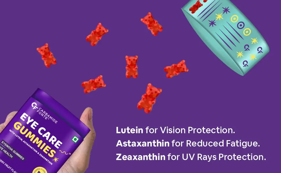 Eye Gummies Lutein And Zeaxanthin Eye Supplements With Astaxanthin,Veg ...